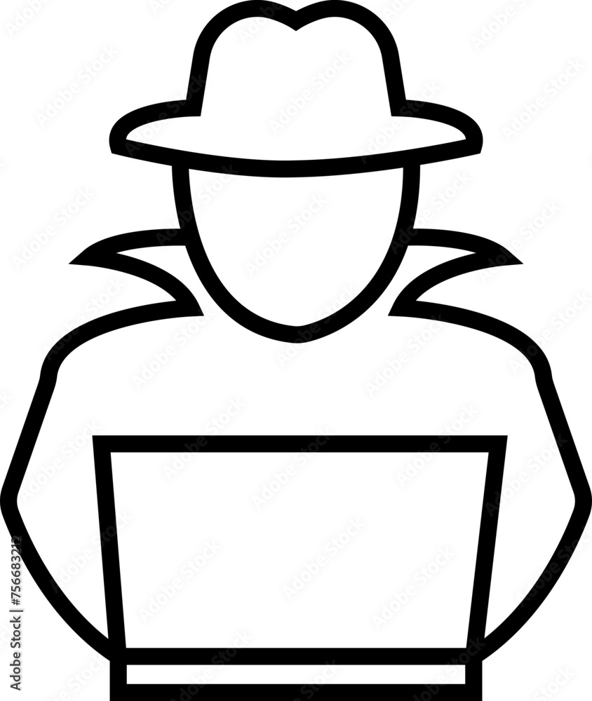 Theft icon vector , logo concept of Theft sign isolated on transparent ...