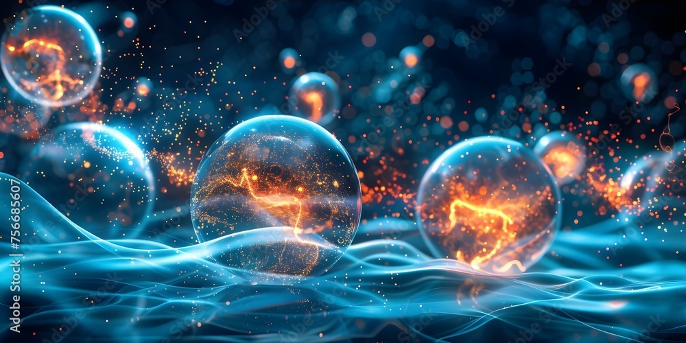 Visual representation of quantum computing with bursting spheres and ... Visual representation of quantum computing with bursting spheres and ...