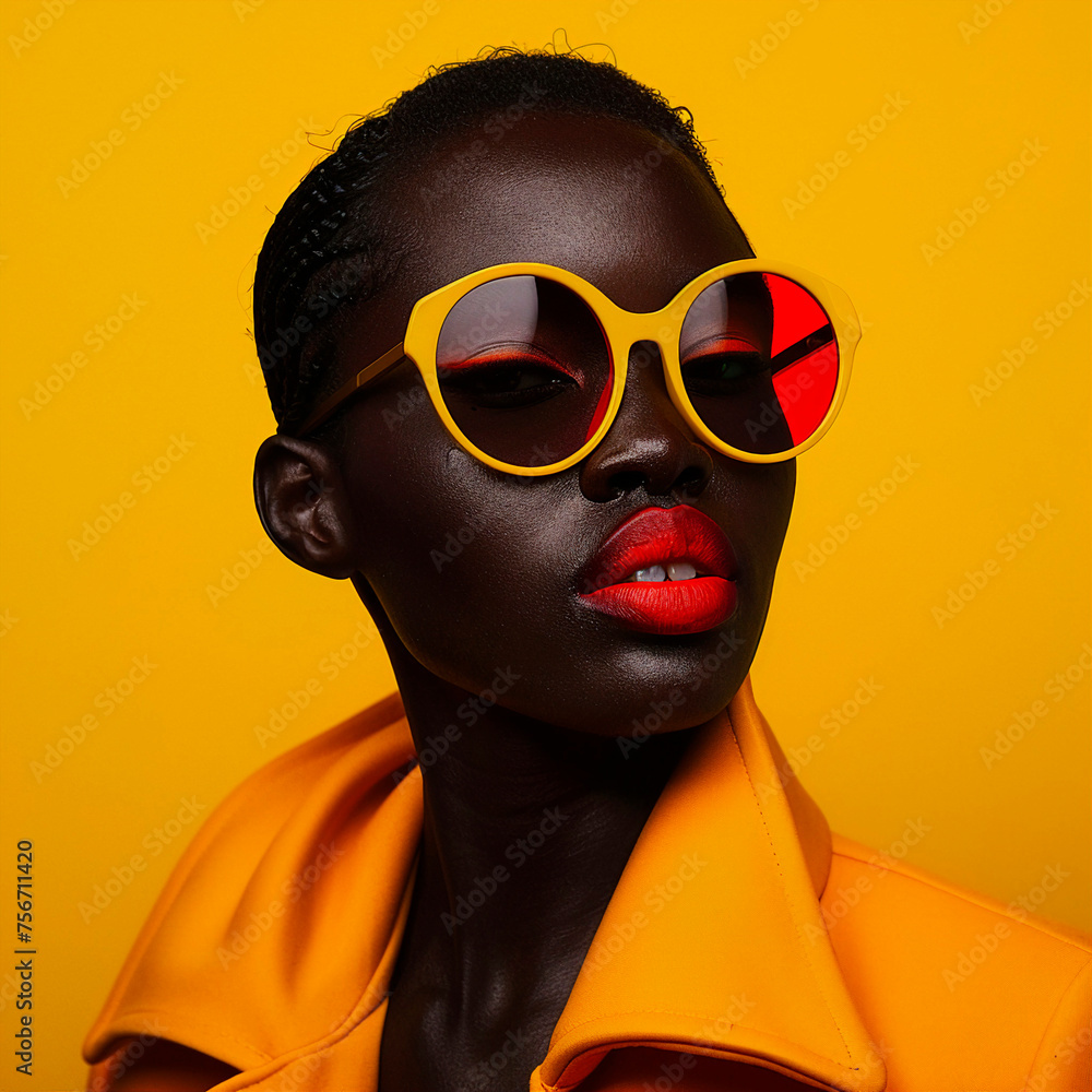 Faces of Colors and Emotions: Unusual Portraits of People in the Full ...