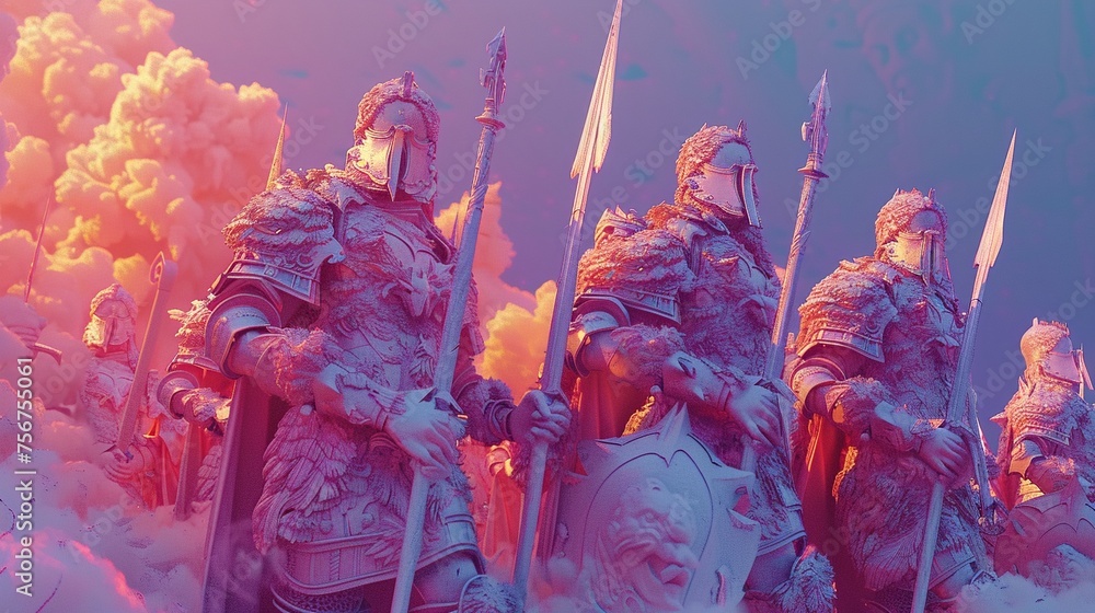 Matyrs stand defiant in the face of adversity their unwavering resolve ...