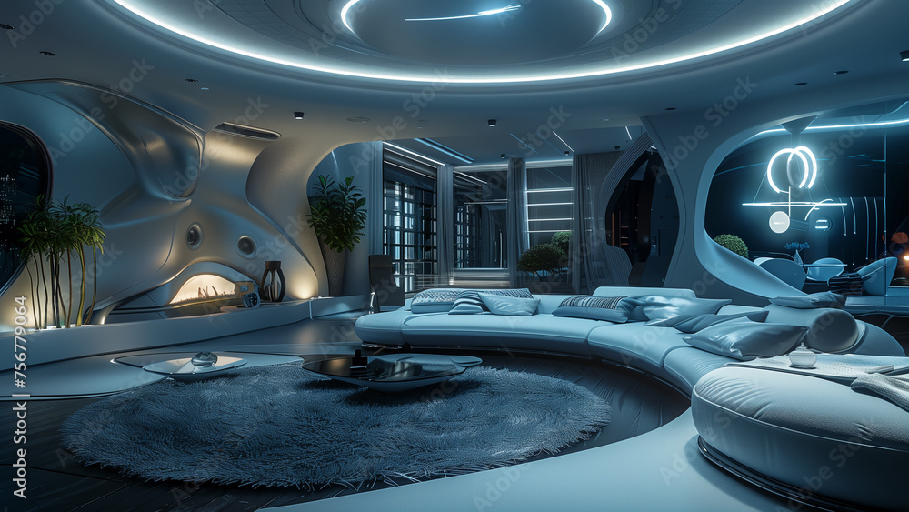 Next-Generation Living Room Experience Blending modern style with ...