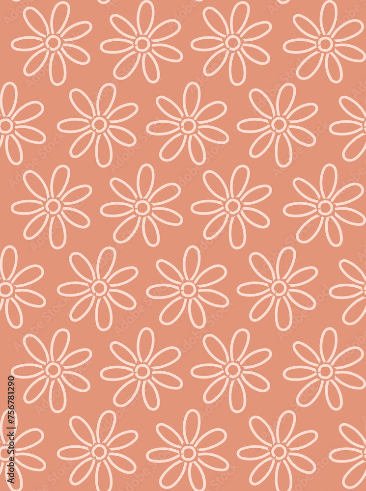 Flower Background, Daisy Texture, Daisy Wallpaper, Seamless Pattern ...