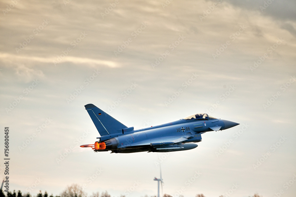 Laage, Germany: 02-07-2024: Eurofighter - Typhoon fighter jet taking ...