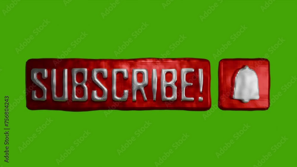 polygon low poly style subscribe cta animation button with bell icon ...