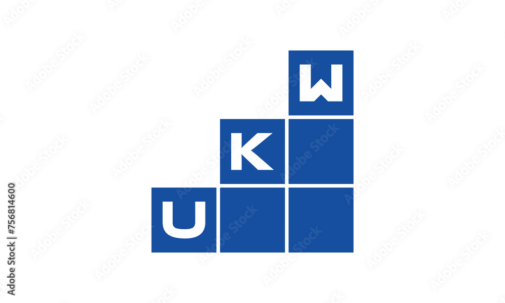 UKW initial letter financial logo design vector template. economics ...