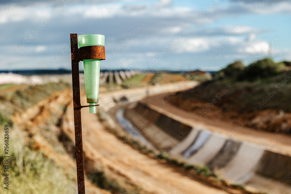 Water channeling to irrigate crop fields and prevent drought in ...