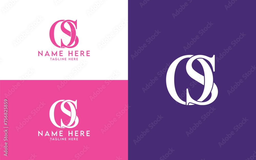Letter OS Logo Template. initial O and S based Alphabet icon logo Stock ...