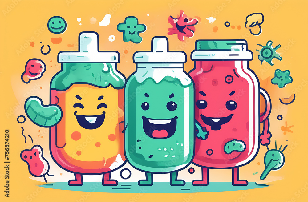 Beneficial probiotics bacteria characters promoting gut health ...