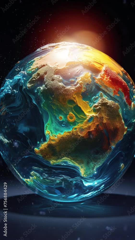 Dramatic fisheye view: Sun's intense light revealing vibrant colors ...