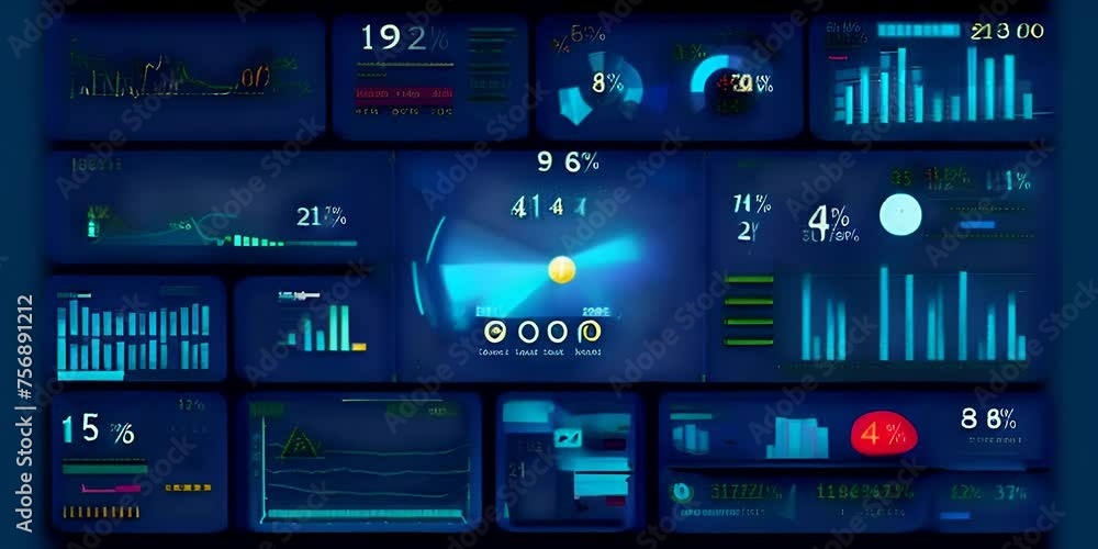 presentation infographics dashboard elements kit ux ui statistics and ...