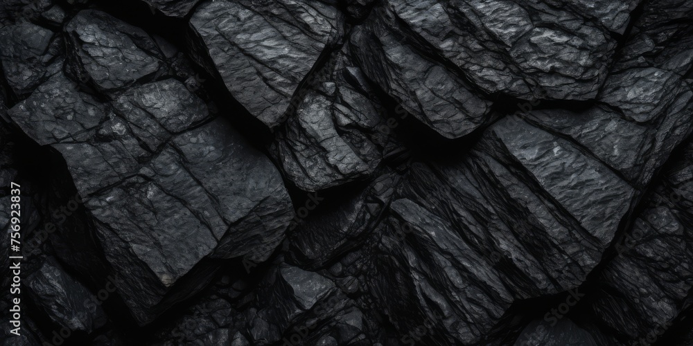 Black abstract background. Dark rock texture. Black stone background ...