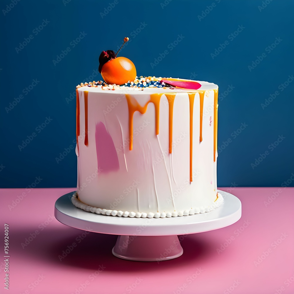 Birthday cake design with Simple Decoration. Birthday cake Design, Nice ...