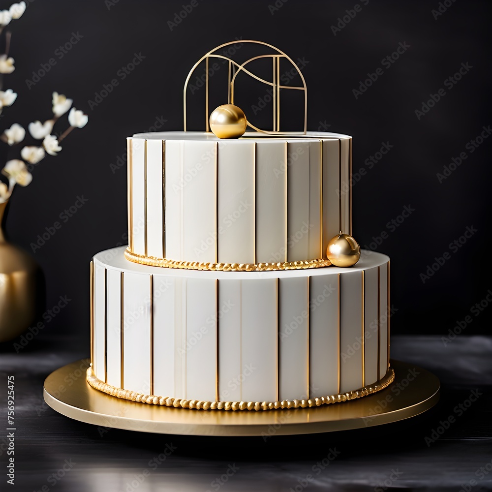 Birthday cake design with Simple Decoration. Birthday cake Design, Nice cake with colorful ...