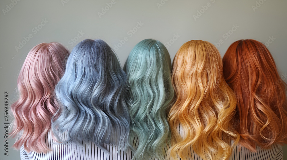Hair Colors Palette: Professional Hair Dye Color Chart, Beauty Salon ...