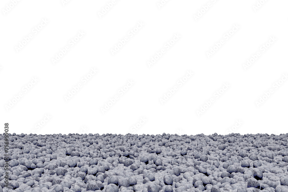 Grey color pebbles rounded rocks stones perspective texture surface ...