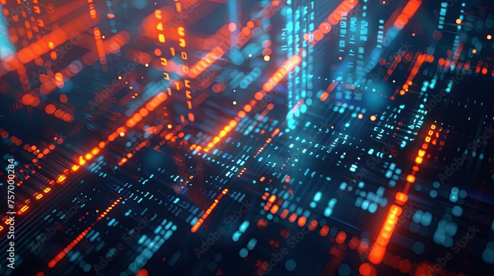 Complex Data Analysis and Binary Code Technology An intricate overlay ...