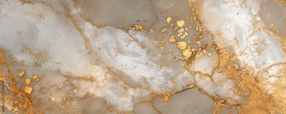 Beautiful luxurious marble with gold flecks. the texture of light stone ...