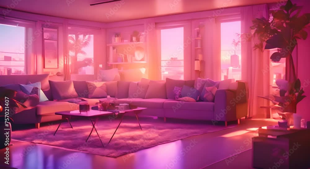 animated virtual backgrounds, stream overlay loop, interior, cozy ...