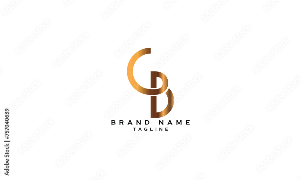 CPB, CBP, PCB, PBC, BPC, BCP, Abstract initial monogram letter alphabet ...