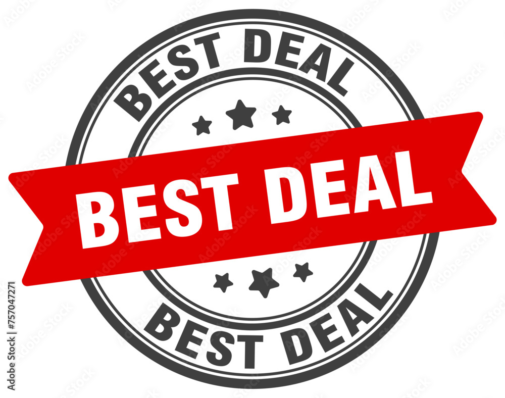 best deal stamp. best deal label on transparent background. round sign ...