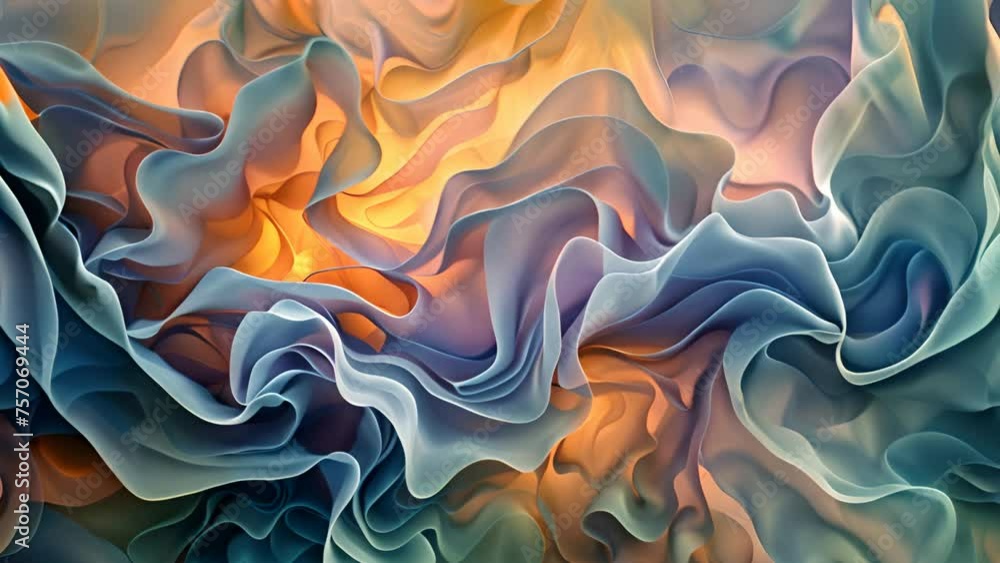 Vidéo Stock Watch the creation of an abstract painting dominated by ...