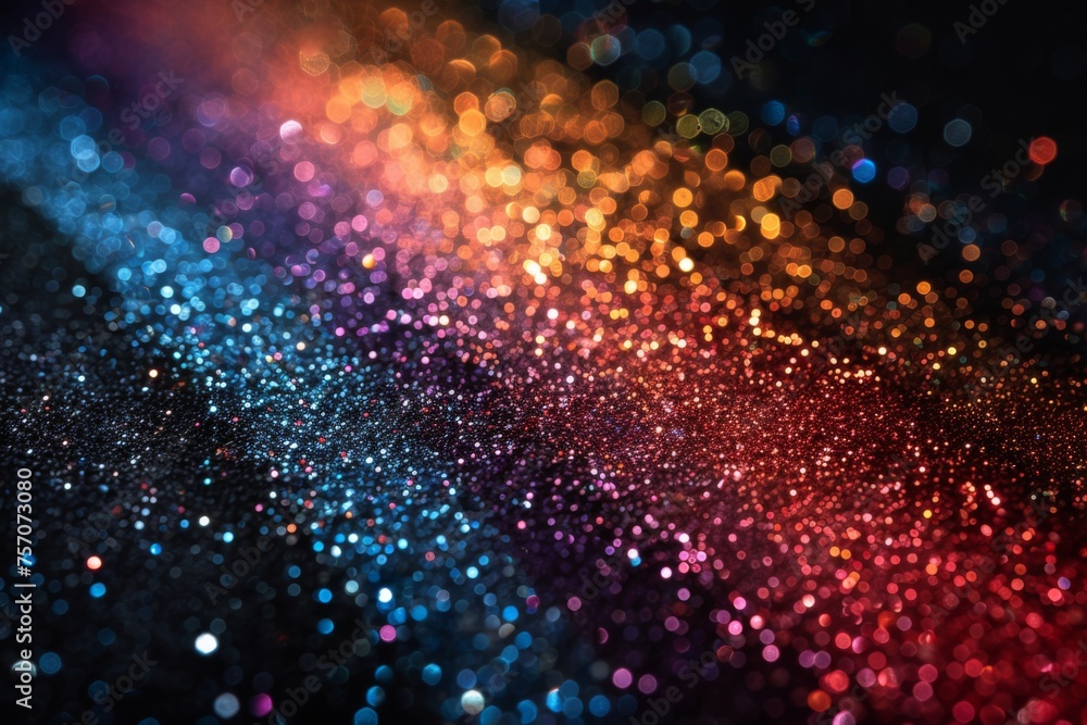 Happy Pride month! Abstract rainbow bokeh glitter lights background ...
