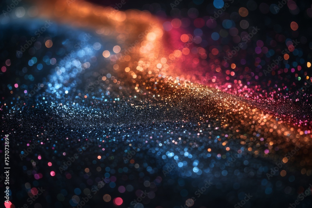 Happy Pride month! Abstract rainbow bokeh glitter lights background ...