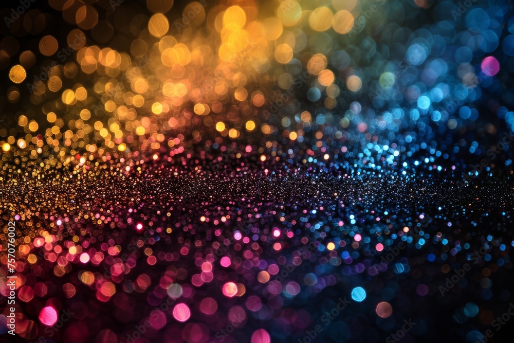 Happy Pride month! Abstract rainbow bokeh glitter lights background ...