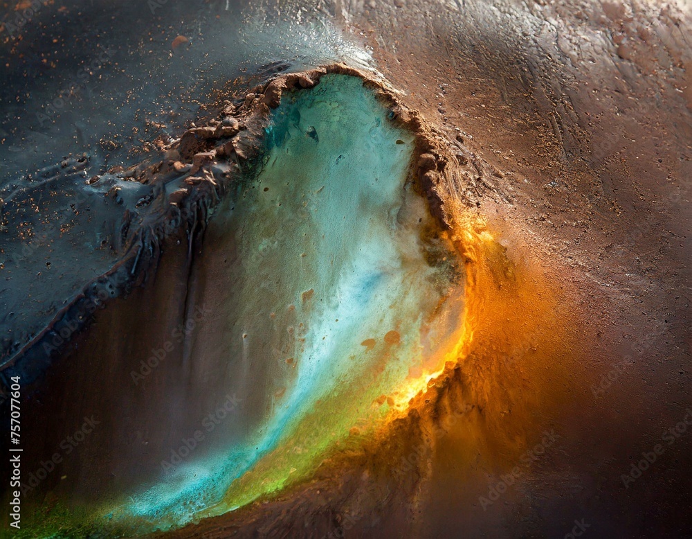 Capturing the dynamic and fluid appearance of molten metal as it cools ...