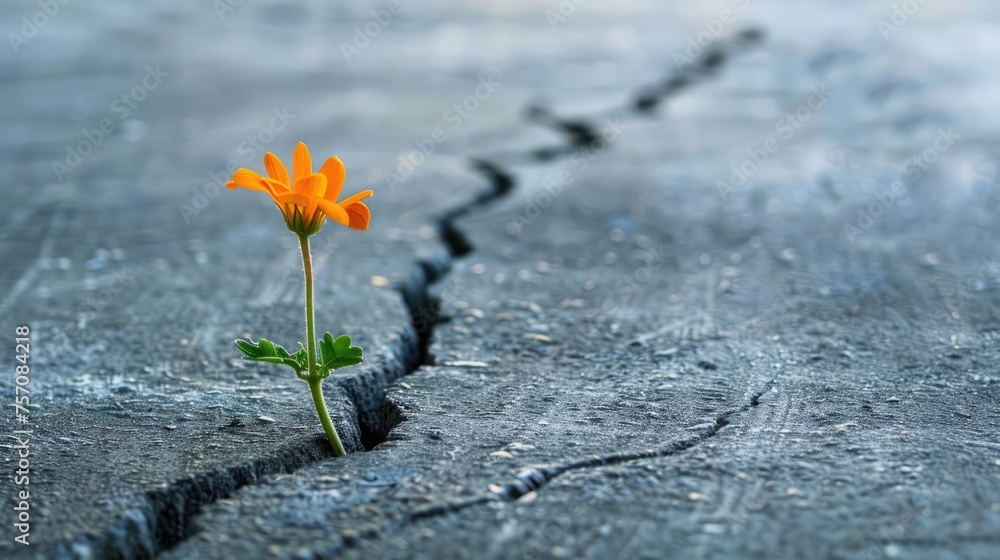 Resilient Flower: A Symbol of Strength and Hope Blooming Through ...