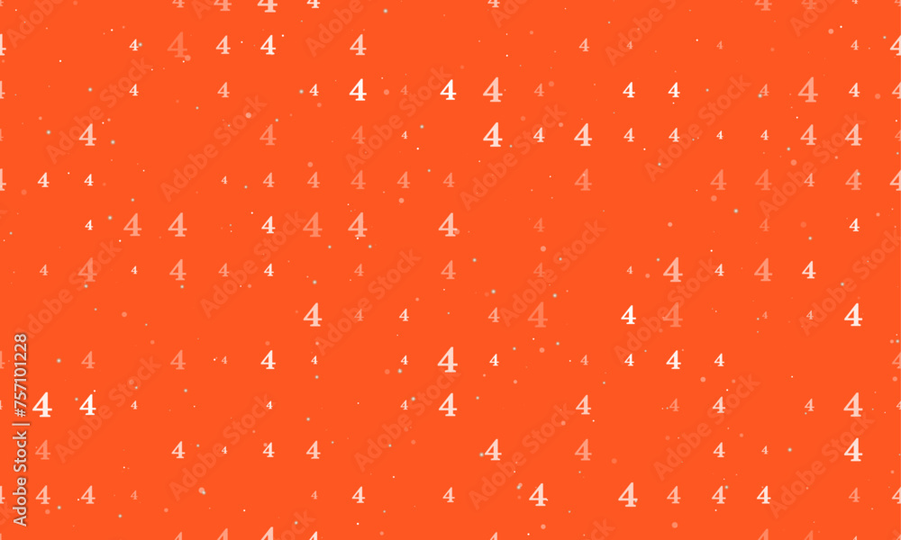 Vecteur Stock Seamless background pattern of evenly spaced white number ...