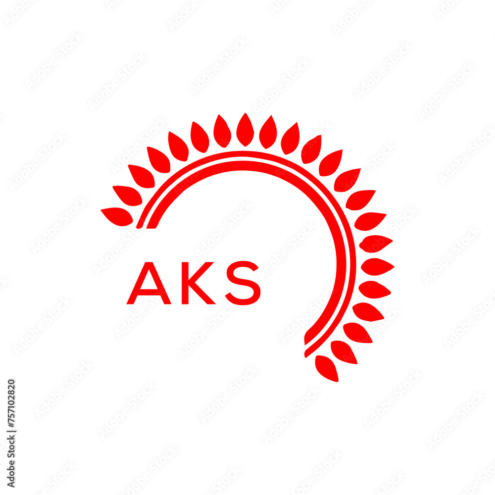AKS logo design template vector. AKS Business abstract connection ...