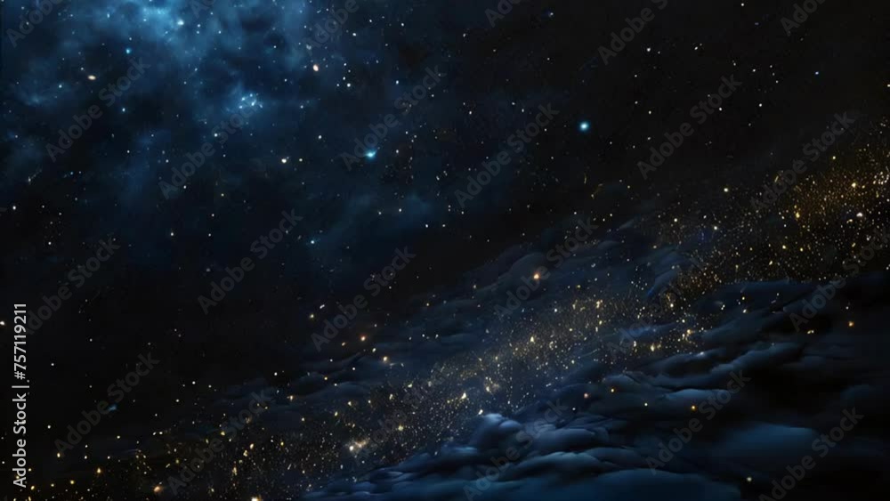 Deep night sky filled with countless twinkling stars, showcasing ...