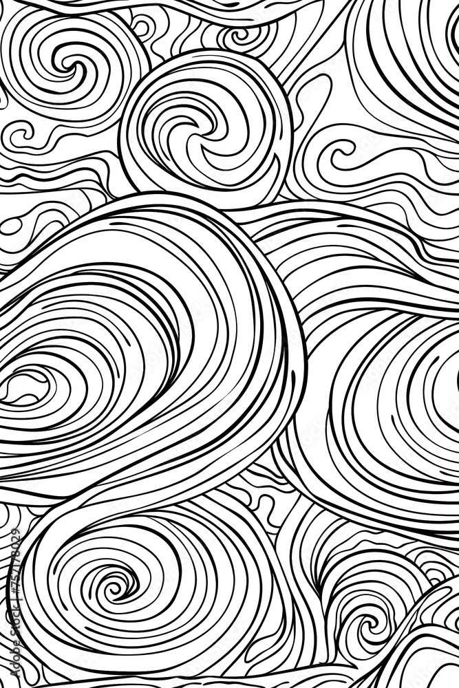 Simplistic yet compelling circular swirls creating a mesmerizing ...