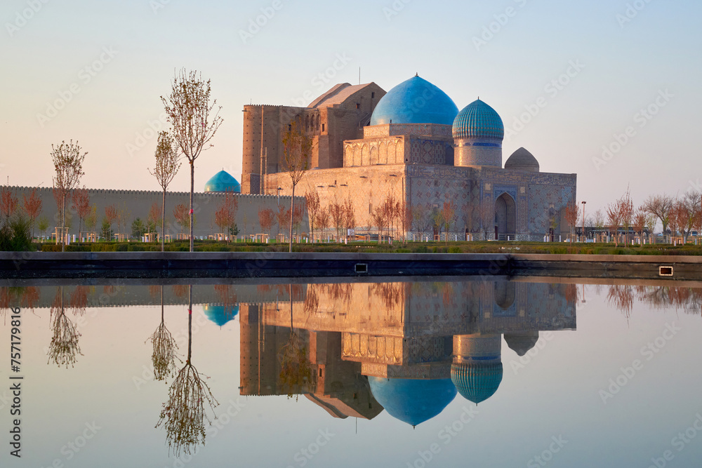Mausoleum of Khoja Ahmed Yasawi. UNESCO World Heritage Site, Turkestan ...