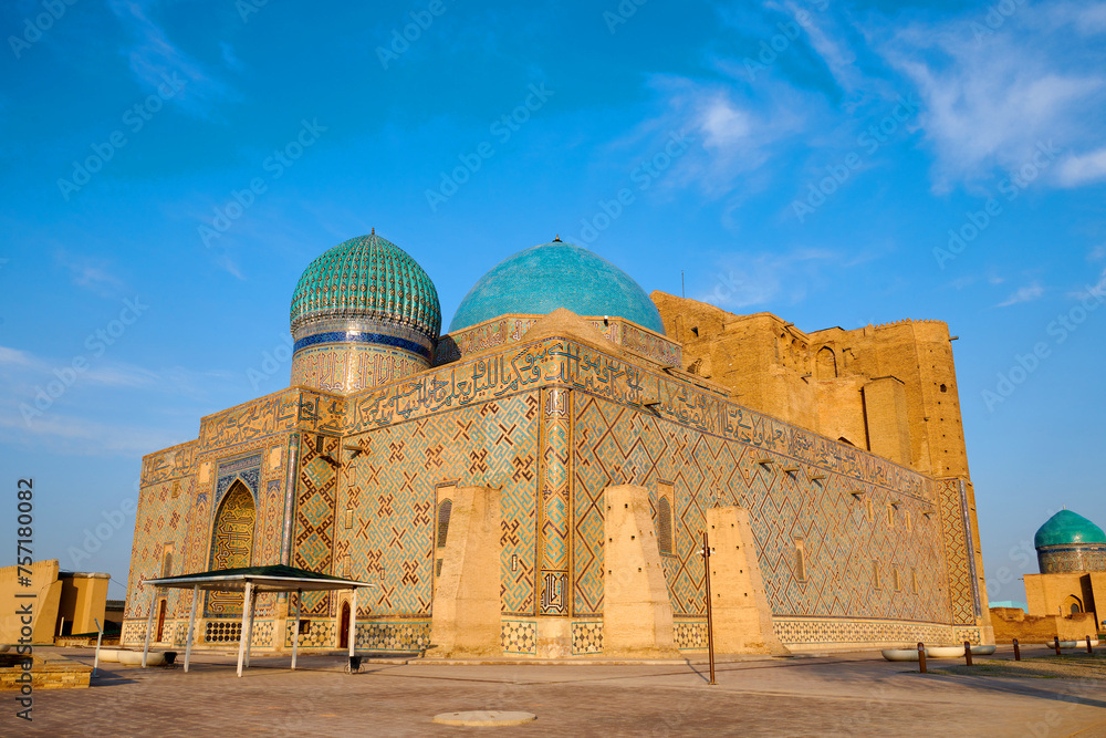 Mausoleum of Khoja Ahmed Yasawi. UNESCO World Heritage Site, Turkestan ...
