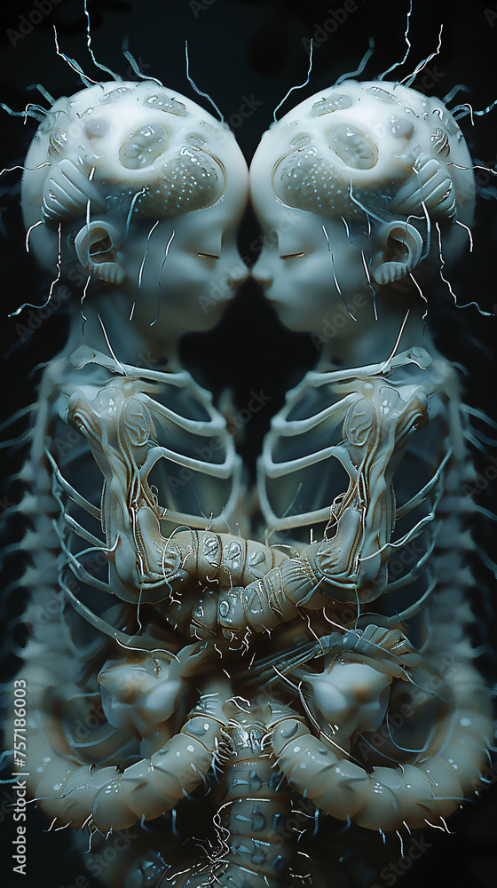 Sci-Fi Siamese: The Art of Alien Anatomy Stock Illustration | Adobe Stock