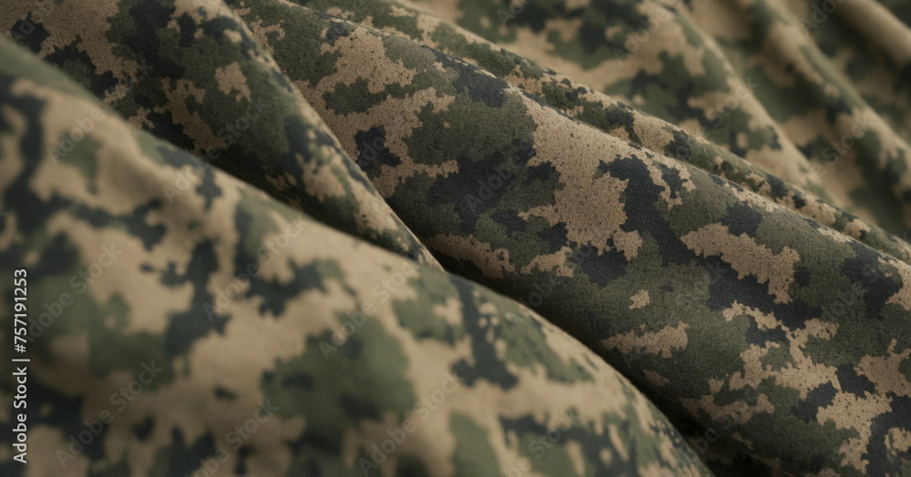Digital camouflage pattern background reminiscent of military uniforms ...