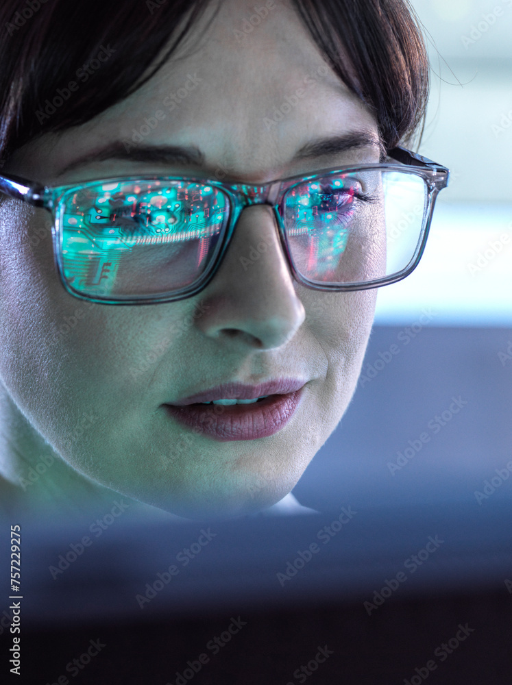 AI Engineering, Female STEM engineer using artificial intelligence to ... AI Engineering, Female STEM engineer using artificial intelligence to ...