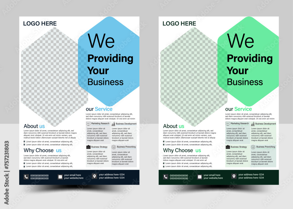 Corporate Business flyer template vector design, Flyer Template ...