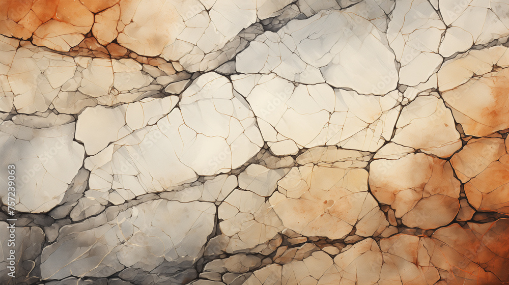 An abstract watercolor painting that closely mimics the rich textures ...