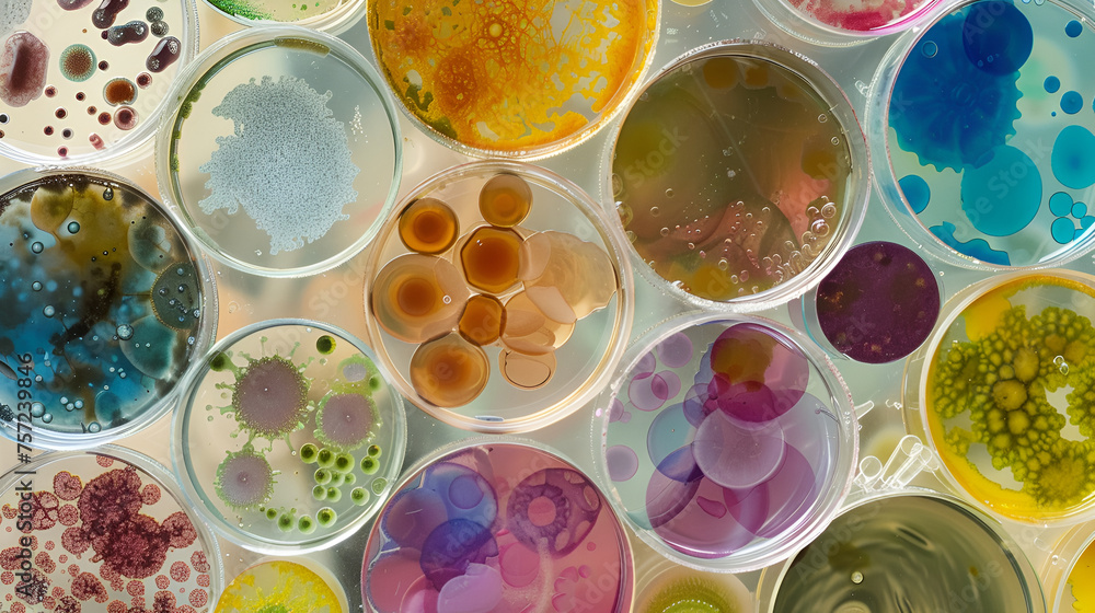 Petri dishes with different liquid , To make your own agar petri dishes ...
