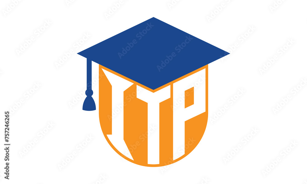 ITP initial letter academic logo design vector template. school college ...
