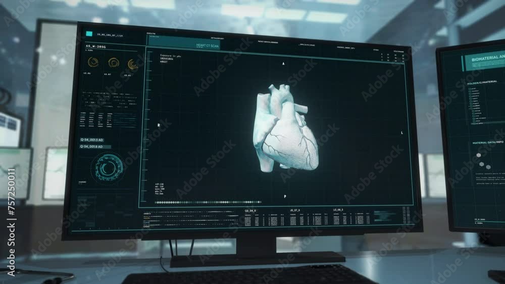 Vidéo Stock Analyzing organs of the emergency patient at the hospital ...