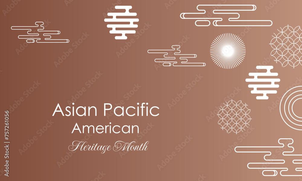 May Asian American and Pacific Islander Heritage Month. Illustration ...