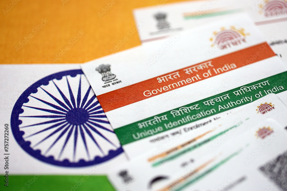 Foto de Indian Aadhaar card from Unique Identification Authority of ...