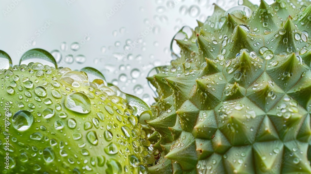 Close-up view capturing the intricate textures and vibrant contrast of ...