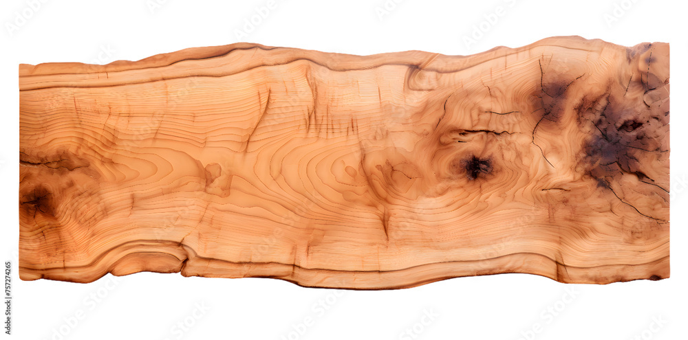 Natural Wood Slab top view isolated on transparent background Stock ...