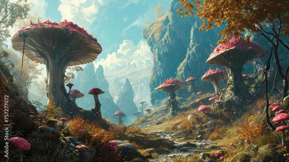 surreal dreamscape with a landscape that embraces the extraordinary ...