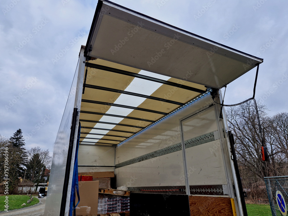 is a very robust medium-duty column lift with a long foldable platform ...